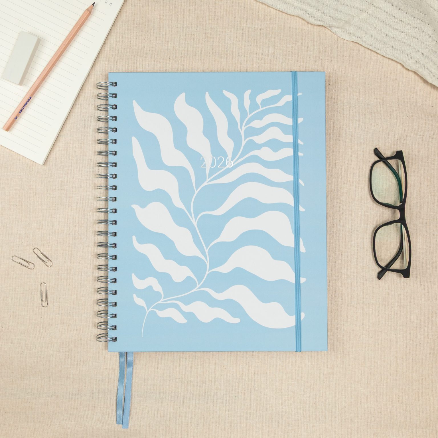 A4 Blue Santorini | Slim Teacher Planner 2026 - PLAN & PREP