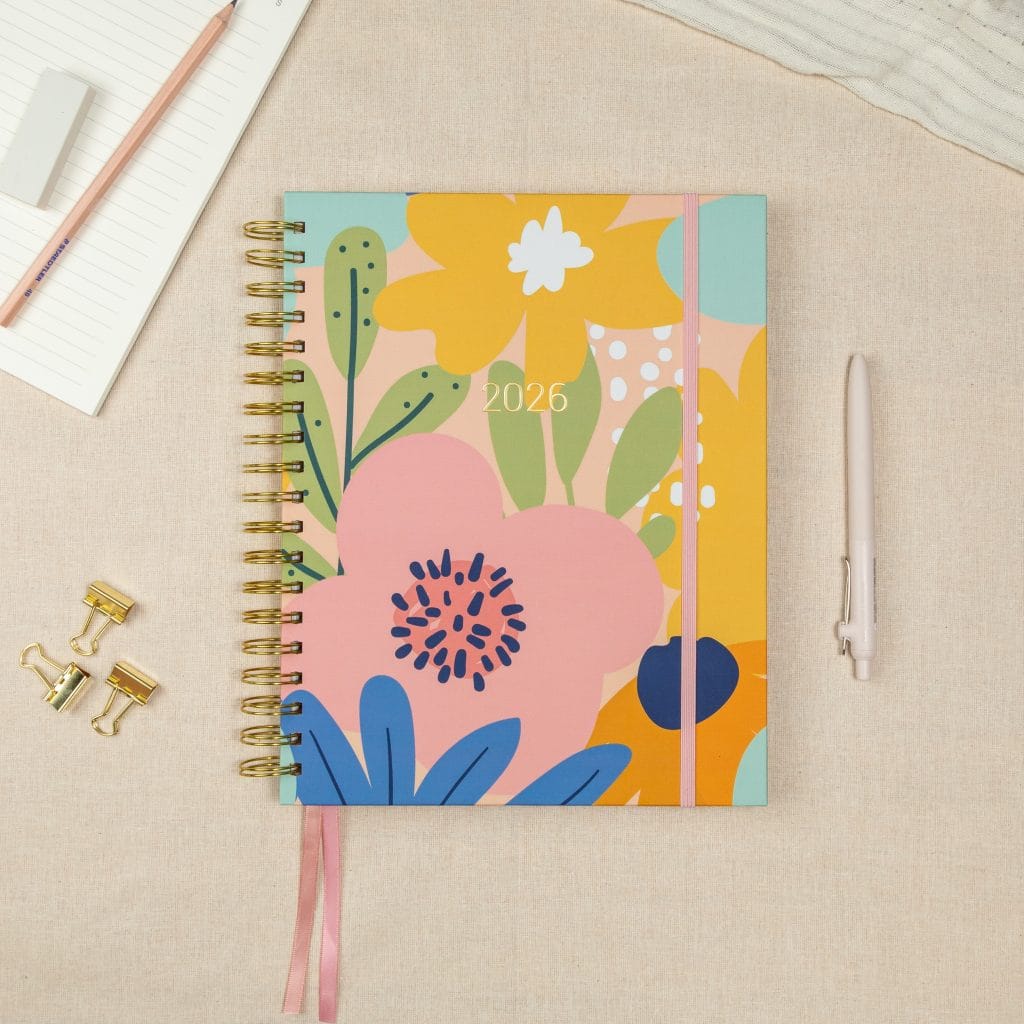 Slimline Teacher Planner | B5 Wildflower 2026 - PLAN & PREP